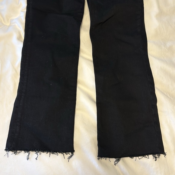 Zara | Jeans | Zara Crop Flare Black Jeans | Poshmark